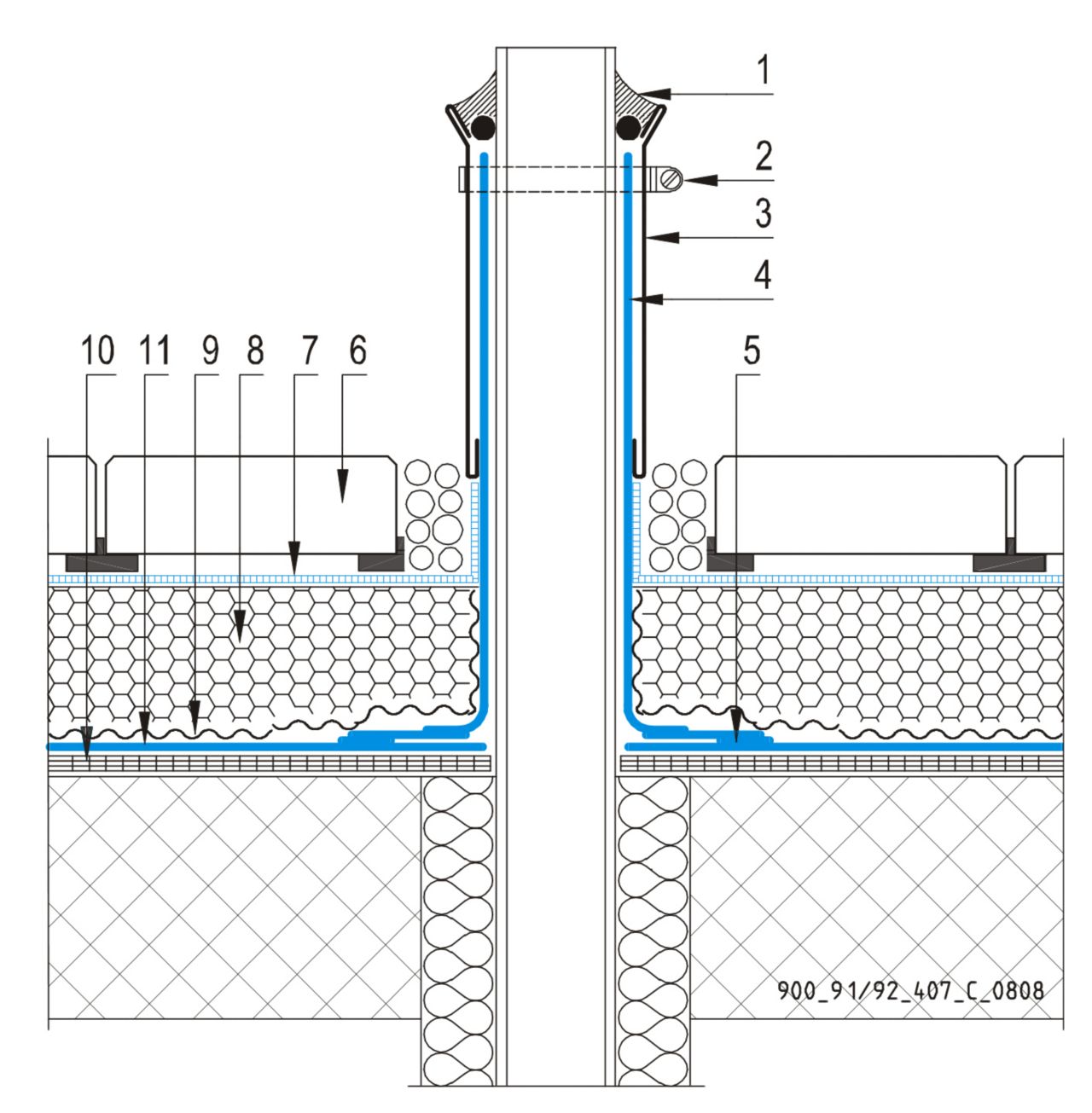 CAD detalji za FPO i PVC membrane na inverznim krovovima
