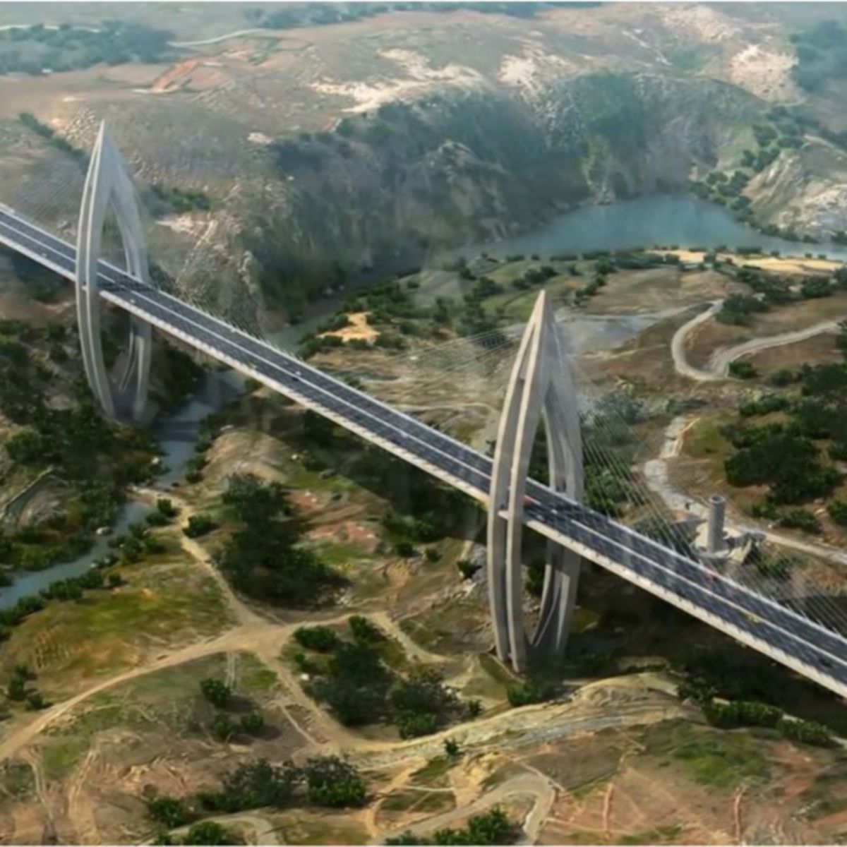 Pont à Haubans Mohamed VI