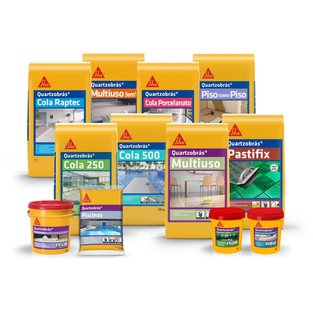 Quartzobrás® é Sika - Argamassas Colantes e Rejuntamentos