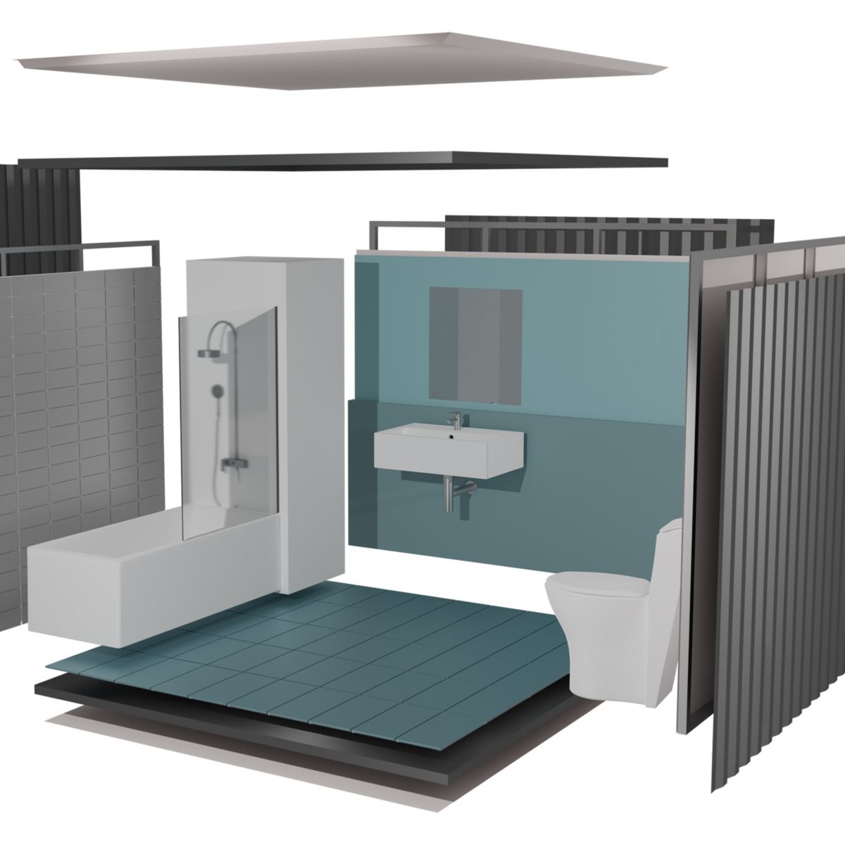 Toepassingen in natte ruimtes - Prefab Bouwen | Sika NL