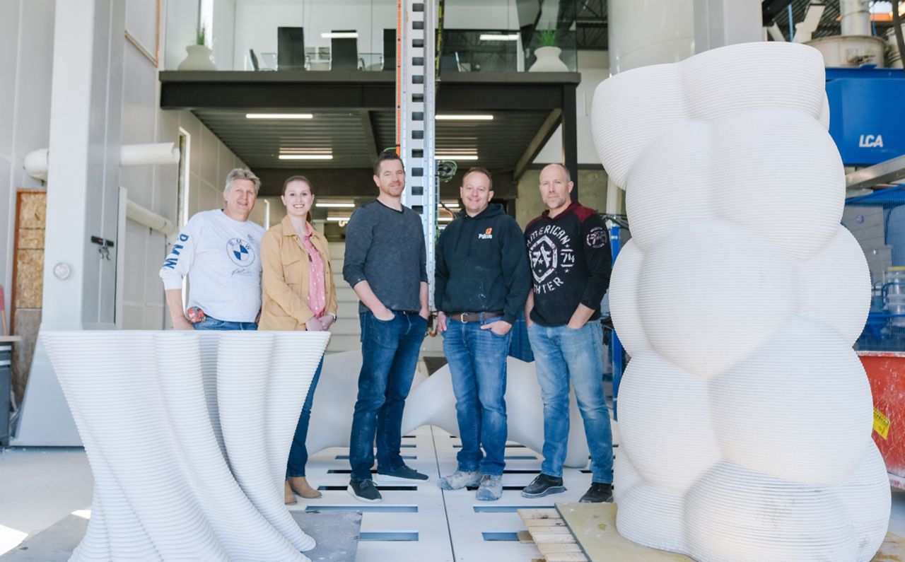 First Commercial 3d Concrete Printer With Sika Technology In Operation