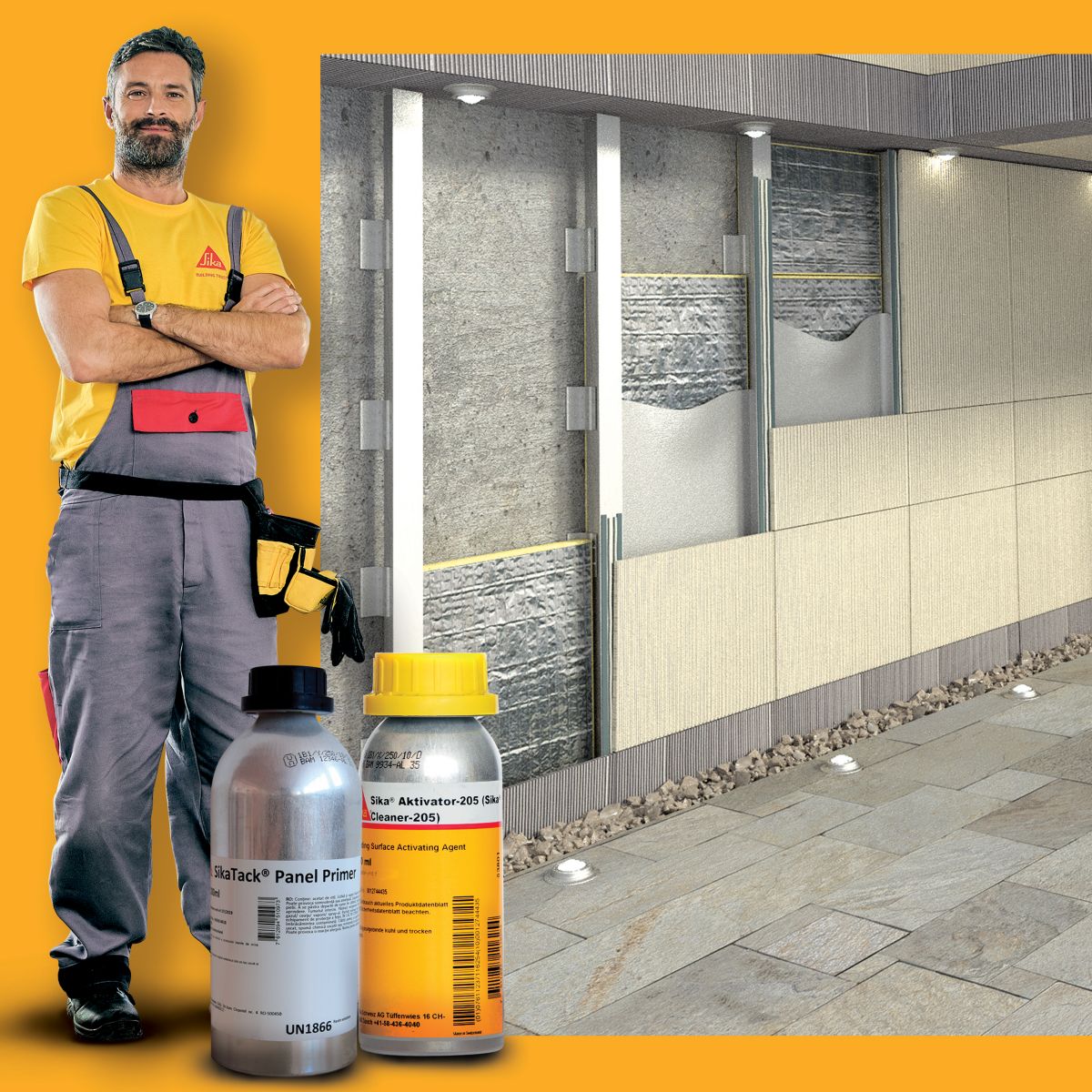 Prevetrávaná fasáda systémom SikaTack® Panel | Sika Slovensko