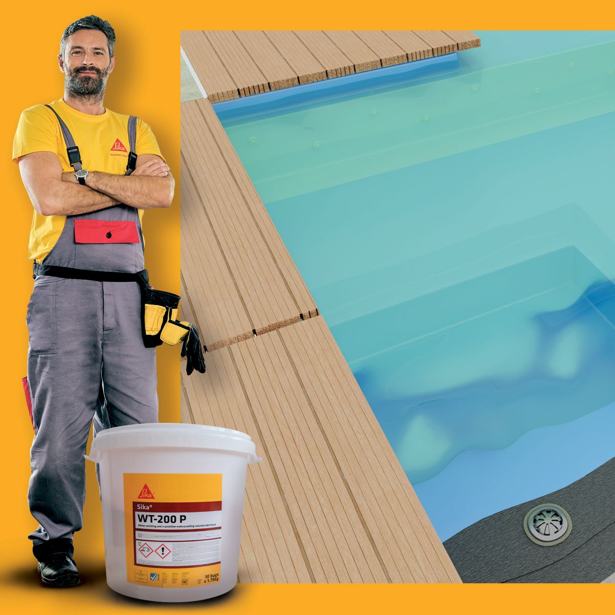 Bazén upravený finálnou stierkovou hydroizoláciou | Sika Slovensko