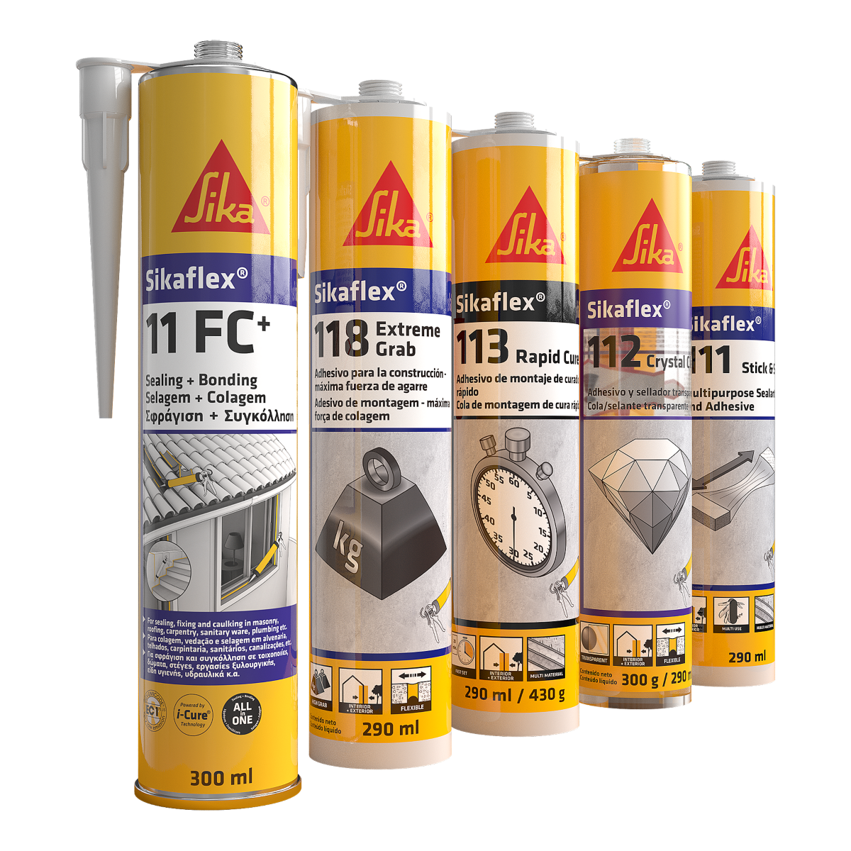 Gama Sikaflex® | Cola e Veda Multiusos | Cola, Veda e Fixa