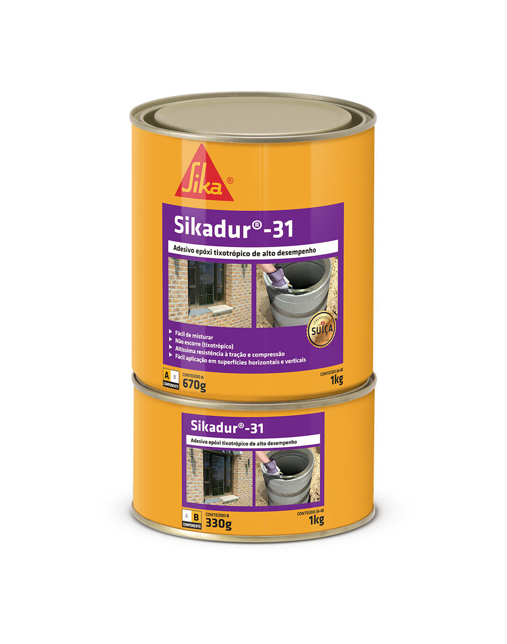 Sikadur®-31 Normal | Adesivo Epóxi Tixotrópico