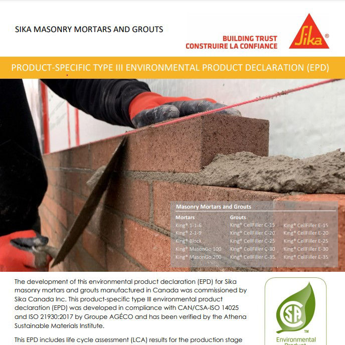 A New Sika EPD to Tackle LEED Projects with Confidence! | Sika Canada
