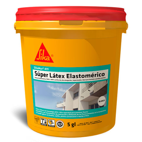 SikaMur®-411 Super Latex Elastomeric | Recubrimientos impermeables