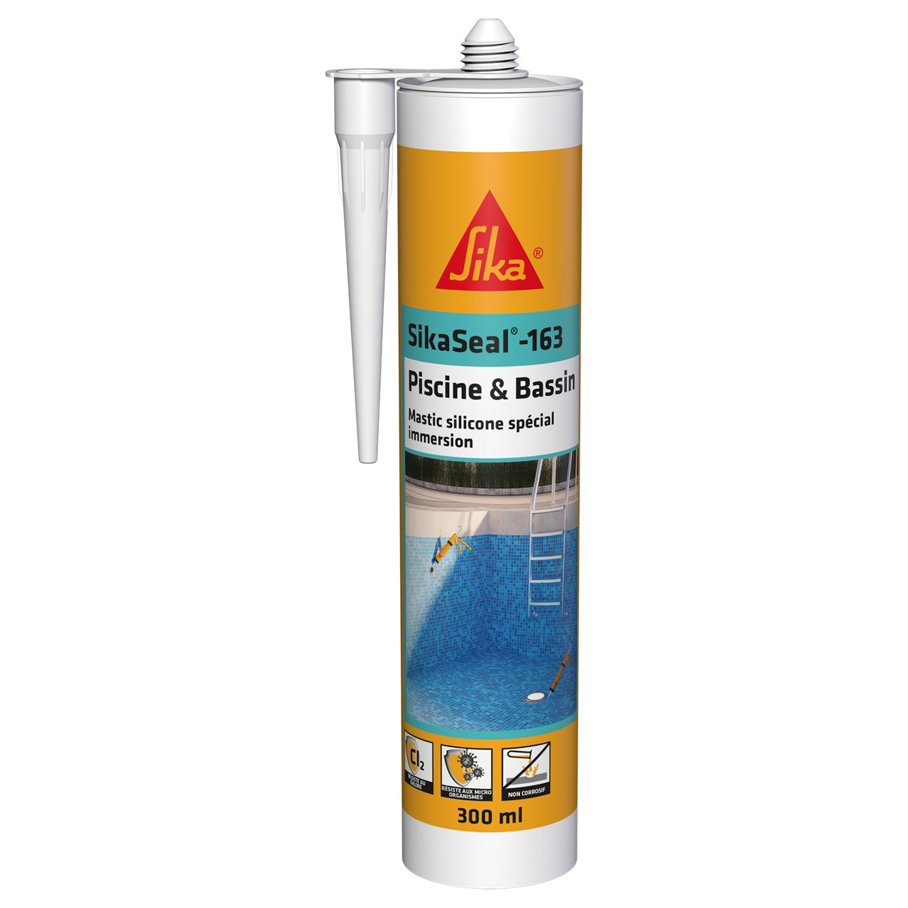 Joint silicone piscine, bassins en immersion SikaSeal®-163