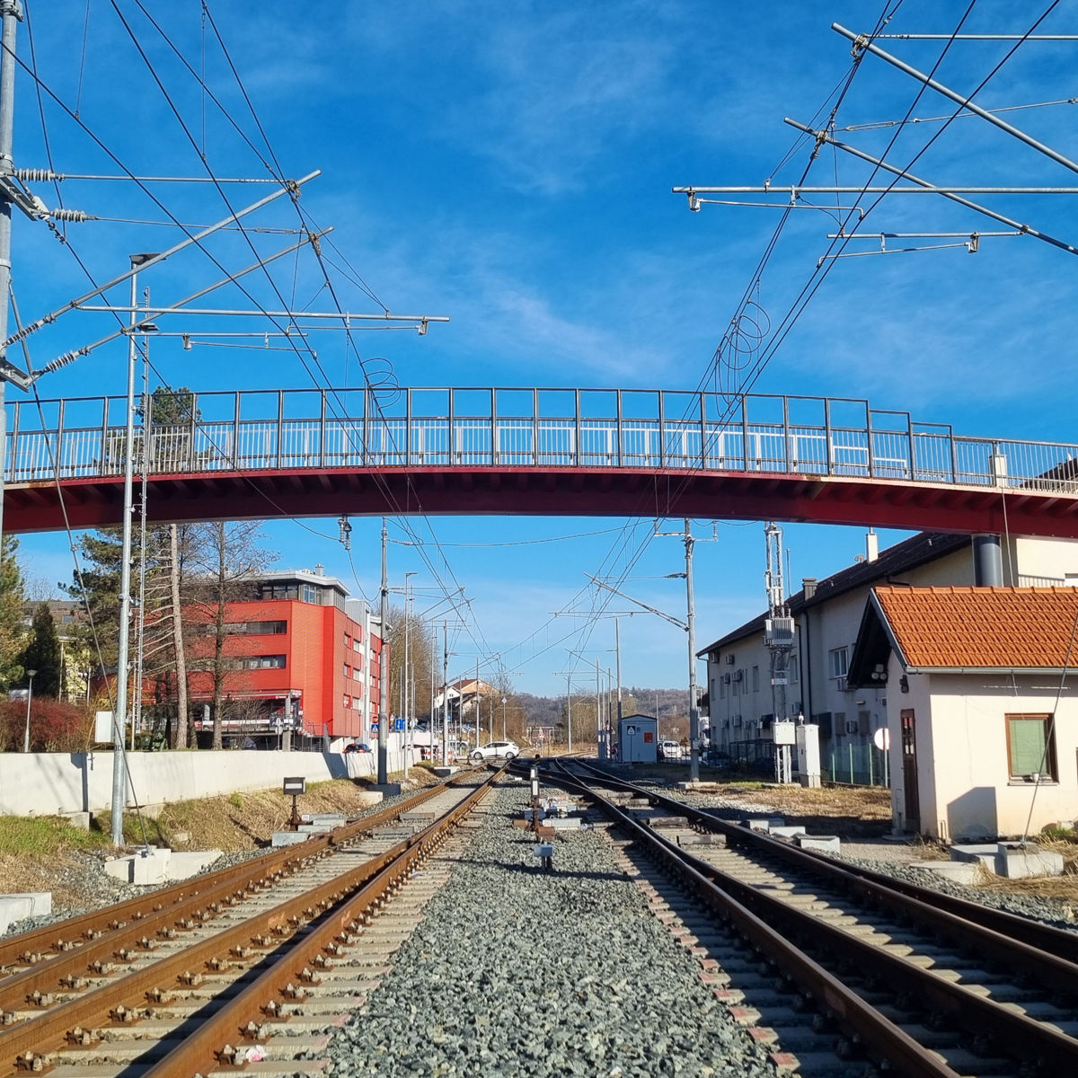 Pješačko - biciklistički most Zabok.