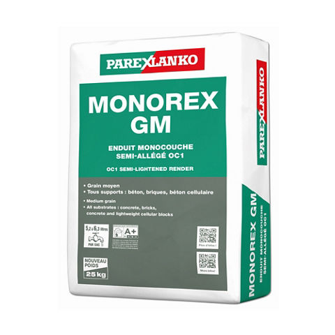 Parex® MONOREX GM | One coat, weather resistant and breathable render