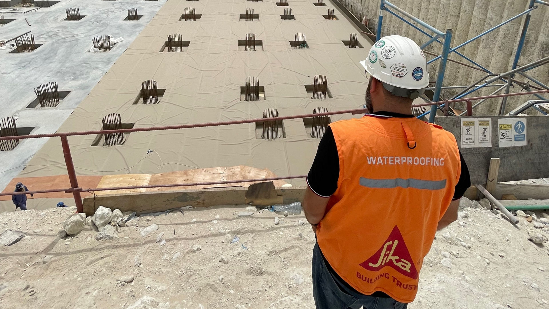 Cuvelage avec revêtement d'étanchéité