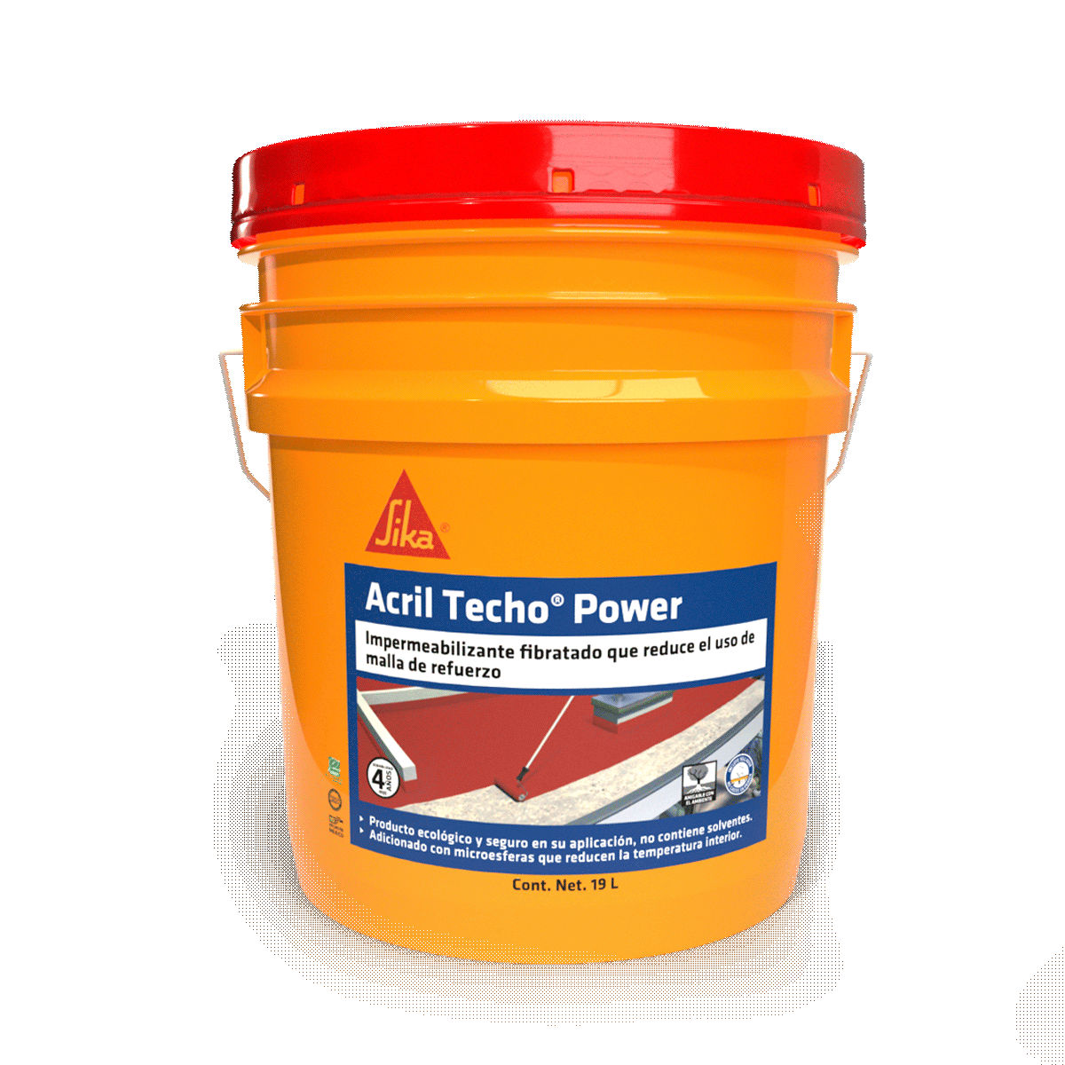 Sika® Acril Techo® Power 4 años | Membranas Líquidas