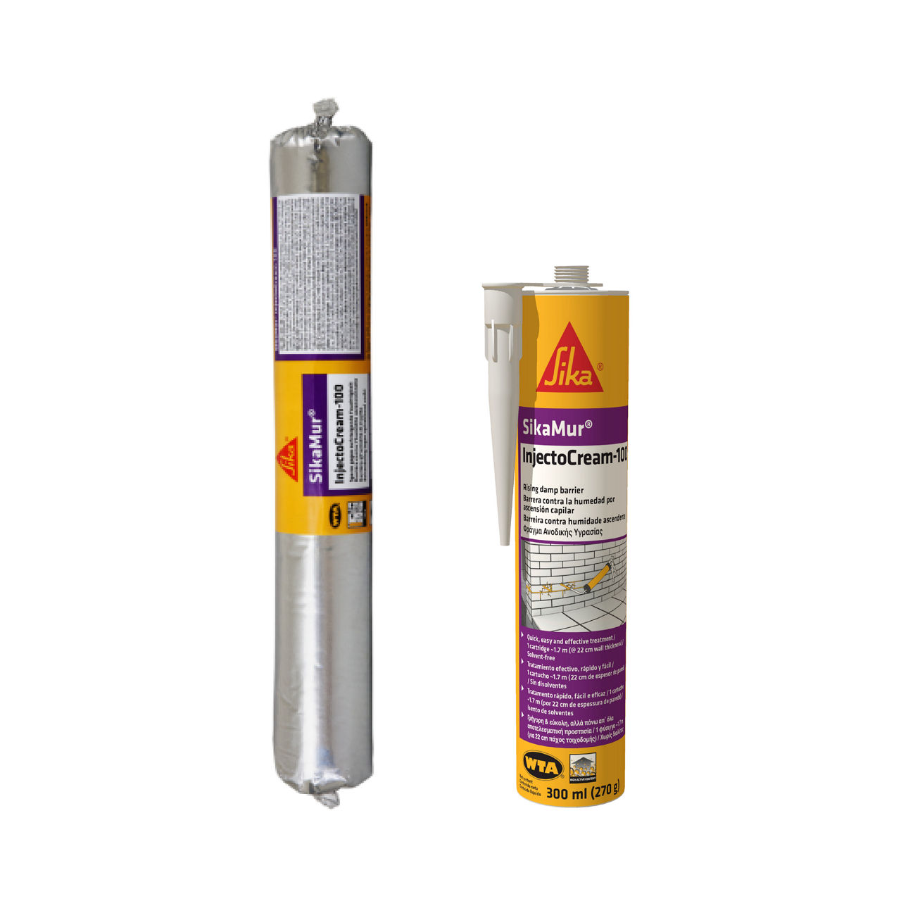SikaMur® InjectoCream-100 | Barreras impermeabilizantes