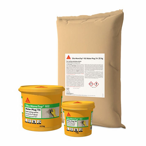 Sika MonoTop®-102 Water Plug TH | Waterproofing Mortar | Sika Thailand