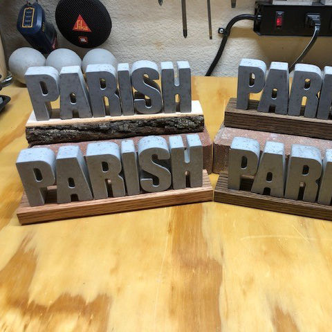 DIY Concrete Nameplate Project